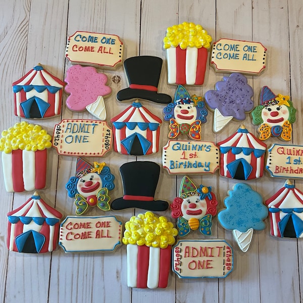 Circus Cookies - Etsy