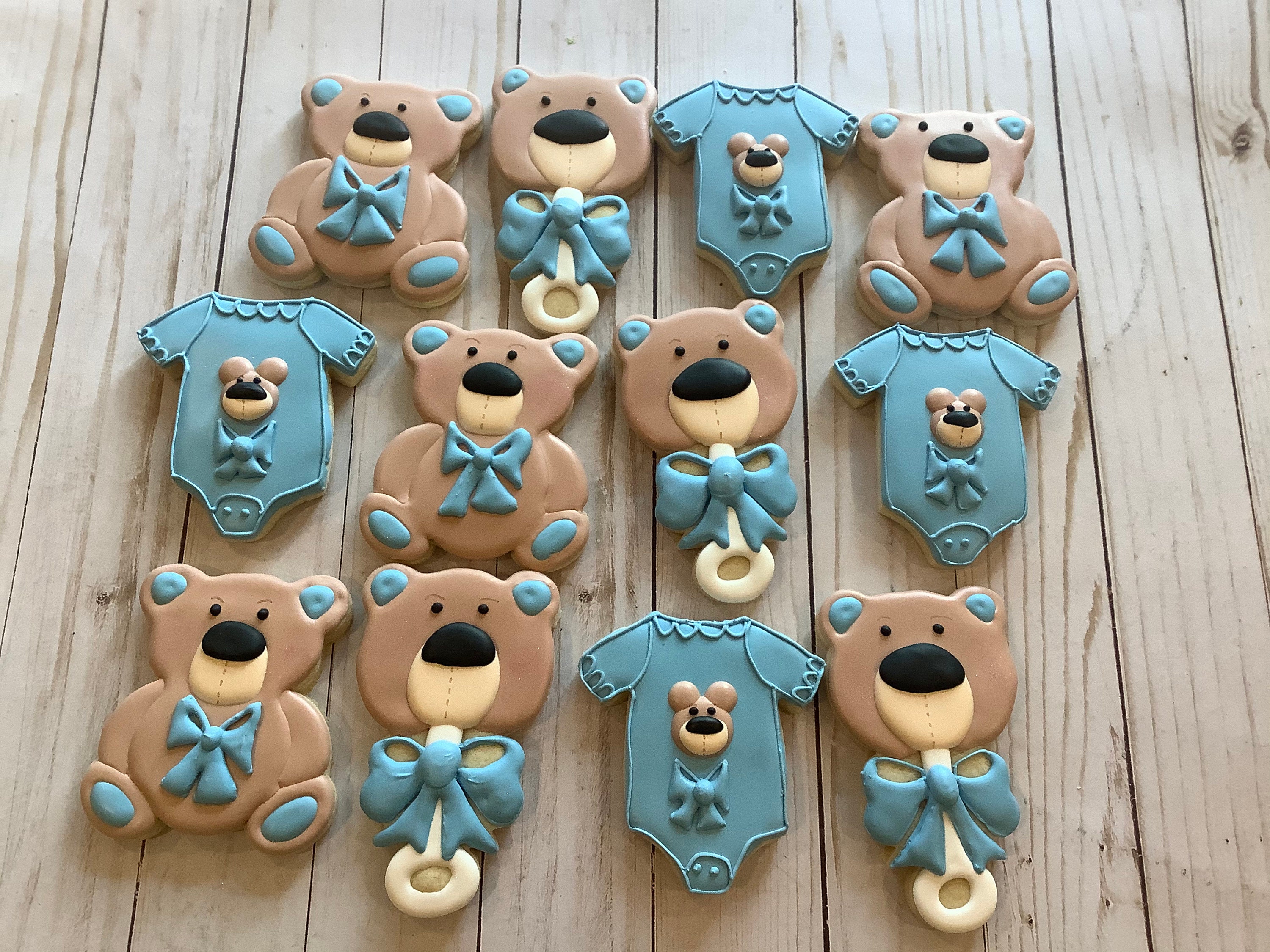 Teddy Bear Cookies - Etsy