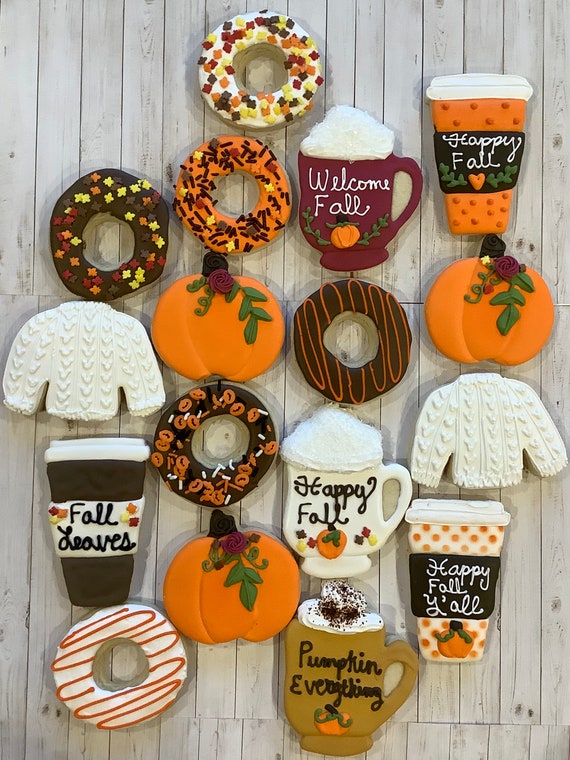 Fall cookies | Etsy