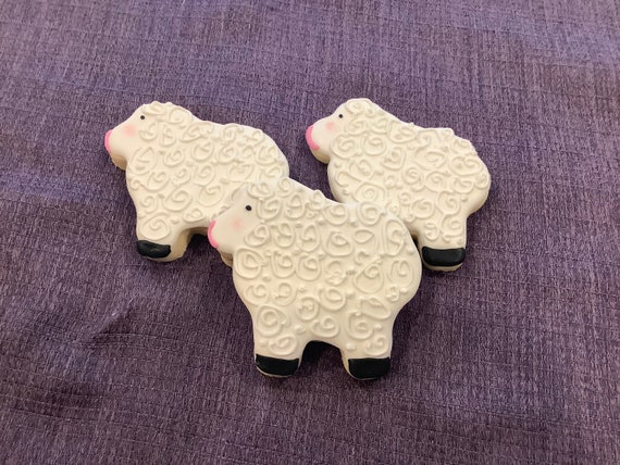 Sheep Decorated Cookies - Etsy