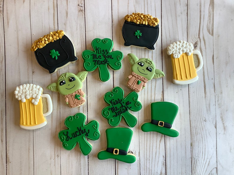 Baby Alien St Patricks Day Cookie Set - Etsy