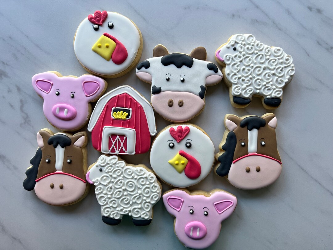Farm Animal Theme Cookies - Etsy