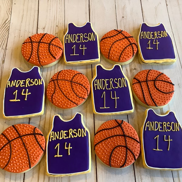 Basketball Cookies - Etsy