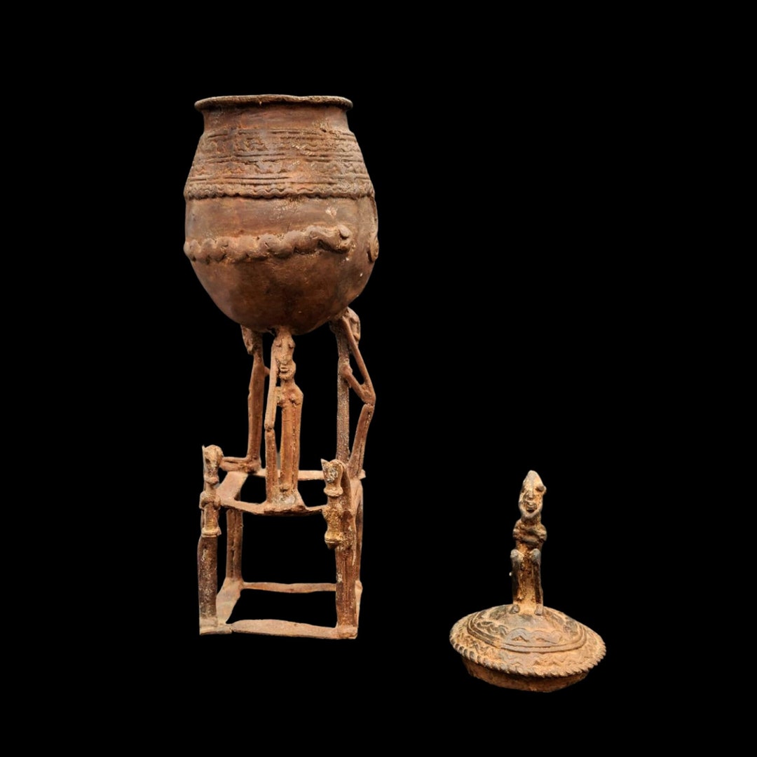 Bronze Container With Figures Medecine Cabinet - DOGON – Mali - Etsy
