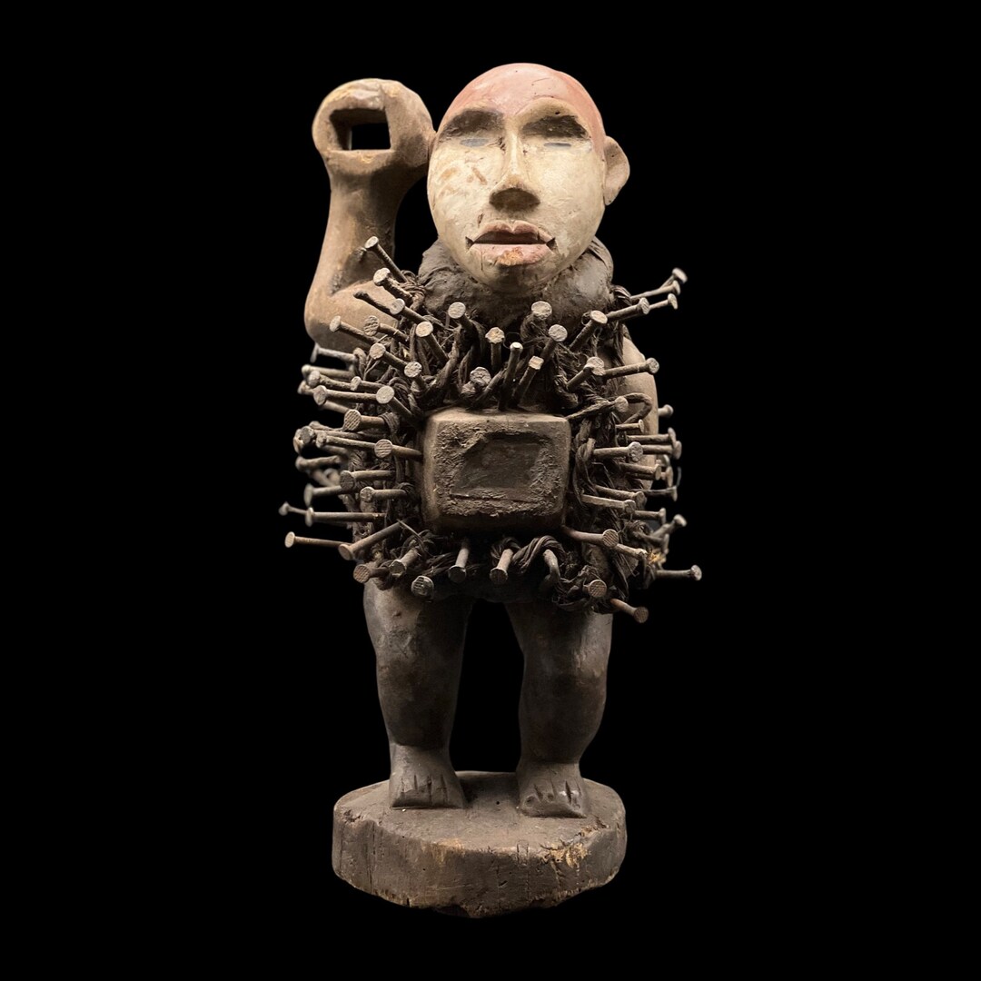 Imposant Fetiche Clous BAKONGO Statue Fetish African Art Africain - Etsy