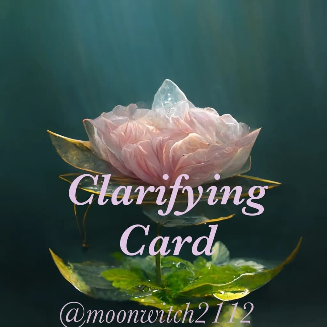 1 Card Clarifier- Same Day Tarot Reading (PDF Uploaded via Etsy in ...