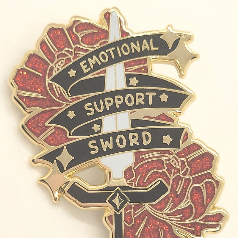 Sword Enamel Pin - Etsy