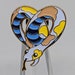 Aromantic Asexual Pride Noodle Heart-shaped Snake Enamel Pin - Etsy