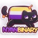 Nyanbinary Nyan Cat Nonbinary Pride Pun Die-Cut Vinyl Laptop | Etsy