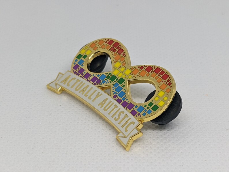 Actually Autistic Mosaic Tile Rainbow Autism Spectrum Infinity - Etsy