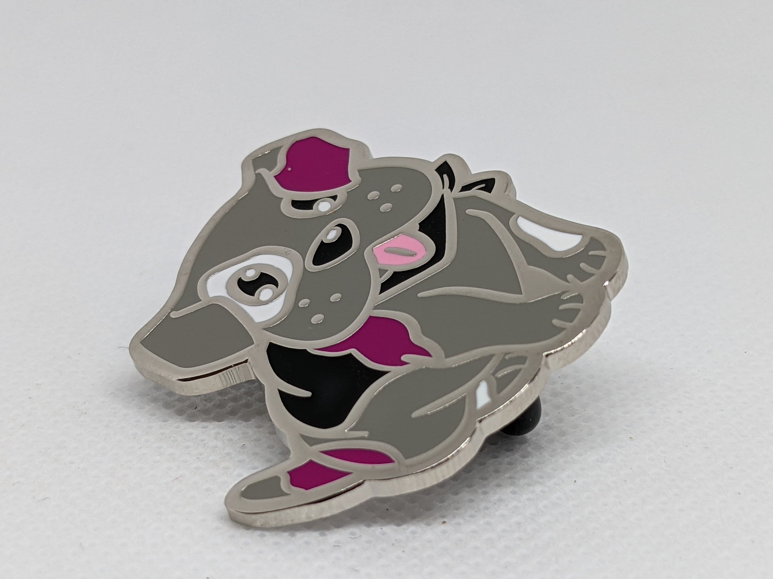 Asexual Pride Pin Puppy Dog Enamel Pin in Subtle Ace Pride | Etsy