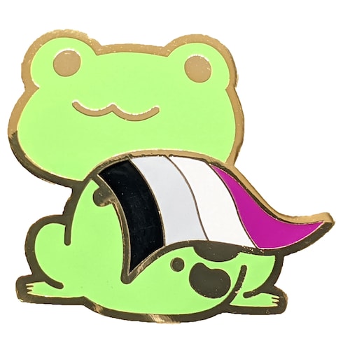 Pansexual Pride Frog Pin Chibi Queer Frog Enamel Pin in Pan - Etsy