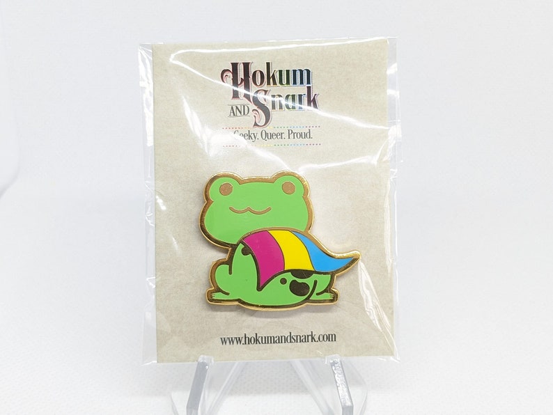 Pansexual Pride Frog Enamel Pin: Chibi Queer Superhero - Etsy