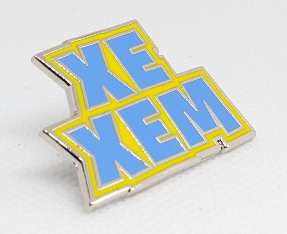 Xe / Xem Enamel Xe Xem Pin Nonbinary Gender Nonconforming | Etsy