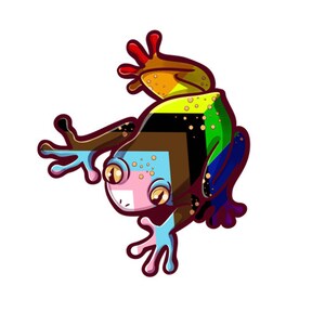 Frog Pride Stickers in Waterproof Die-cut Vinyl Choose - Etsy