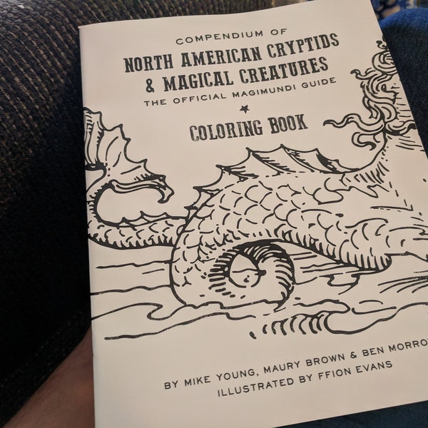 Cryptid Coloring Book - Etsy