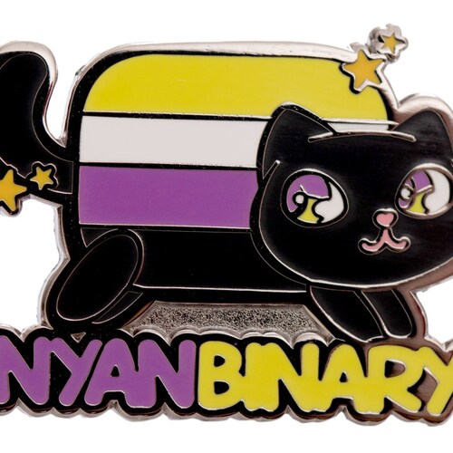 Foxy LGBTQ Pride Enamel Pin Non-binary/enby - Etsy