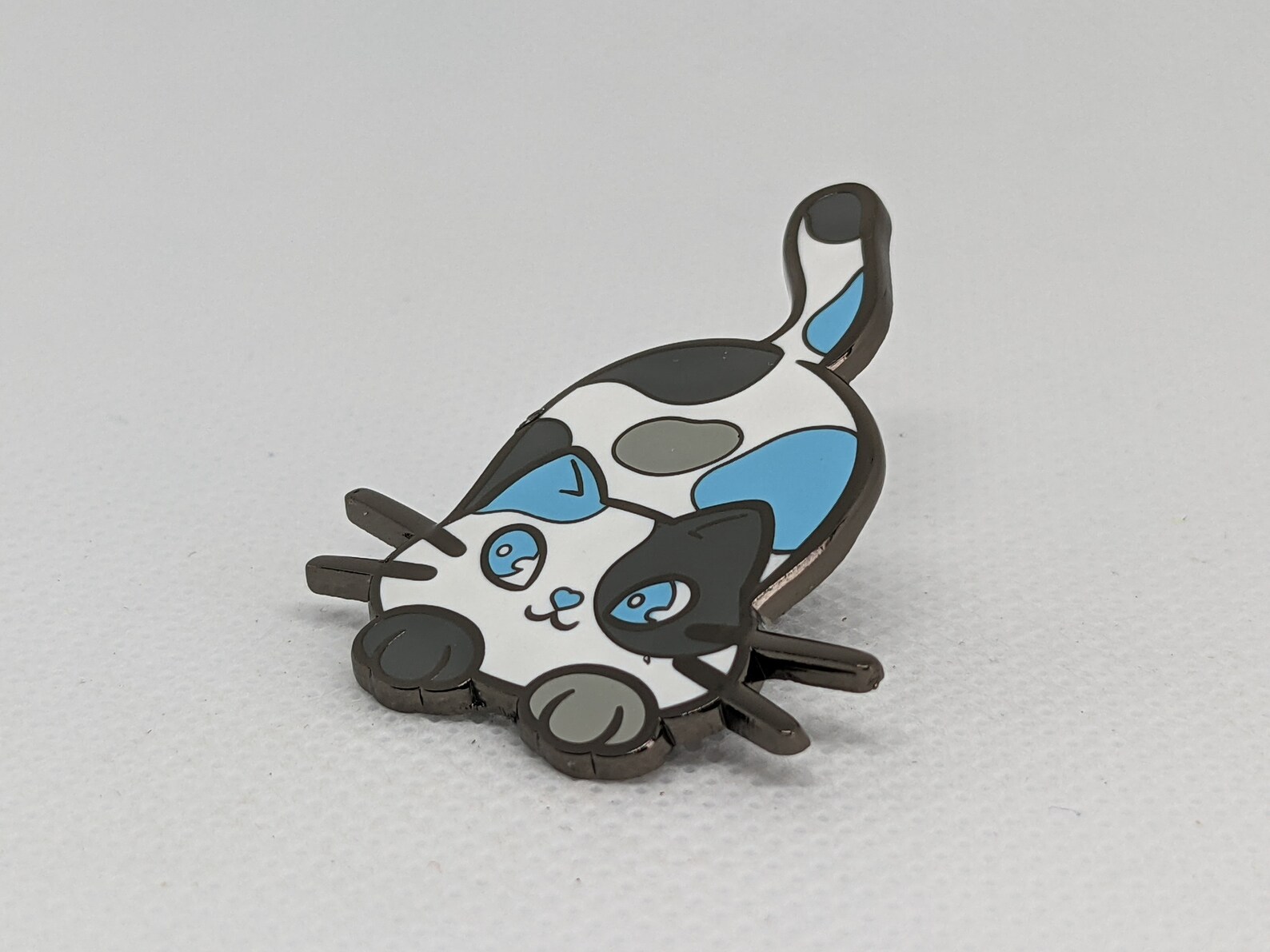 Demiboy Pin Purride Chibi Cat Hard Enamel Pin in Demiboy Pride - Etsy