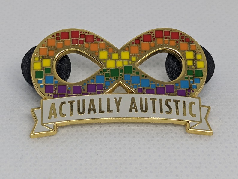 Actually Autistic Mosaic Tile Rainbow Autism Spectrum Infinity - Etsy