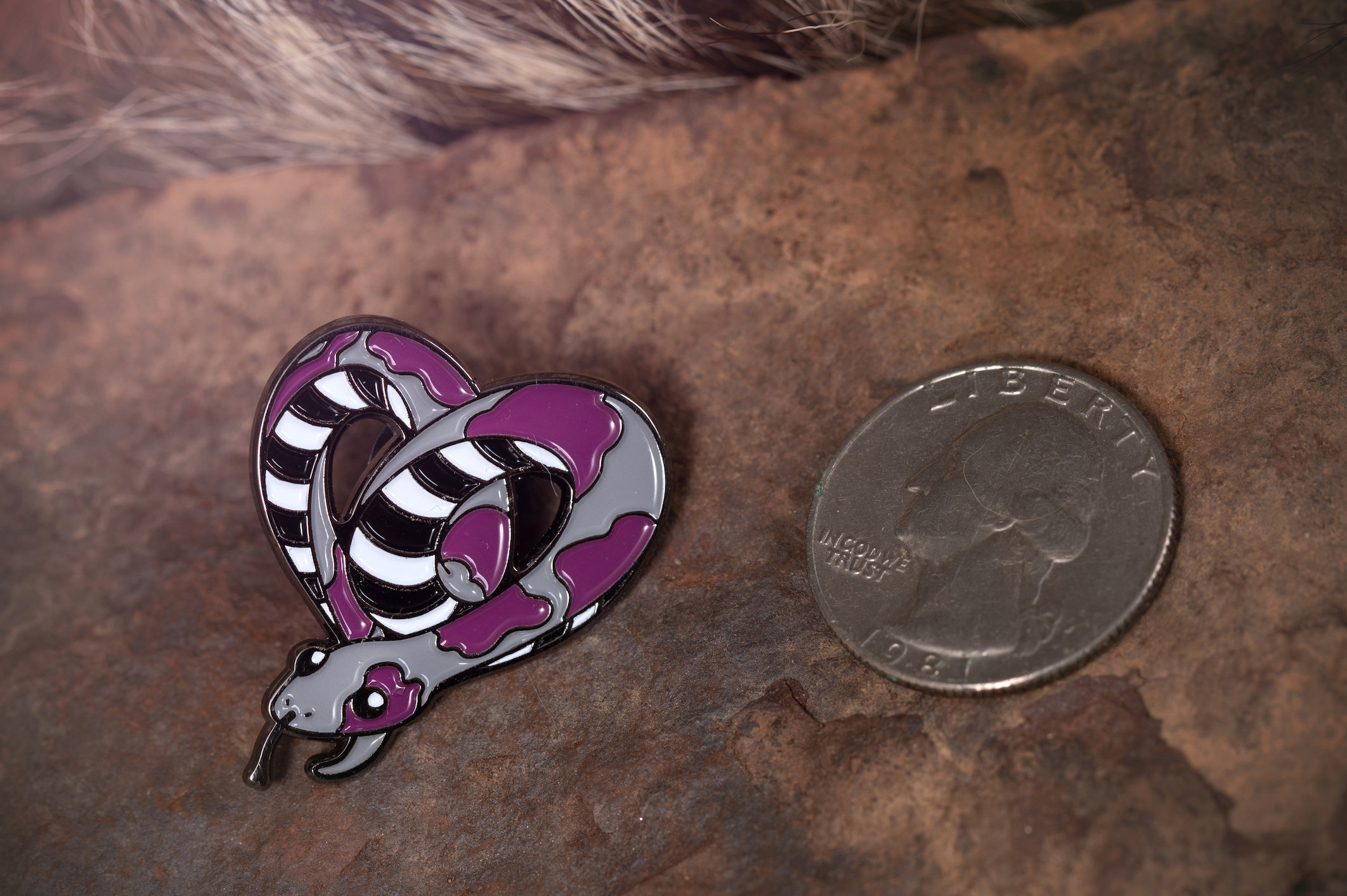 Gray Ace Demi Pride Noodle Enamel Pin in Demisexual Flag - Etsy