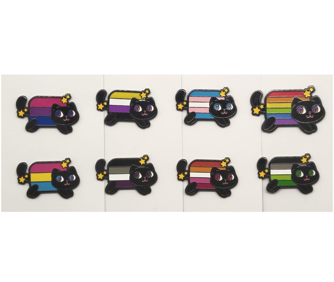 Nyan Cat Pride! the Meme Kitty in Rainbow Trans Pansexual Bisexual ...