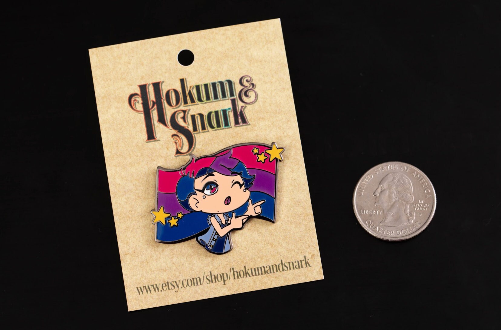 Finger Guns Bi Kawaii Chibi Style Enamel Pin with Bisexual | Etsy