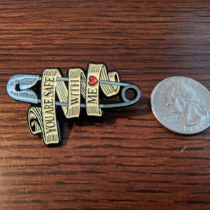 You Are Safe With Me Pin | Safe Space Pin | LGBTQ Ally Pin | Safety Pin ...