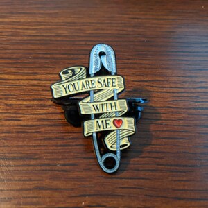 You Are Safe With Me Pin | Safe Space Pin | LGBTQ Ally Pin | Safety Pin ...