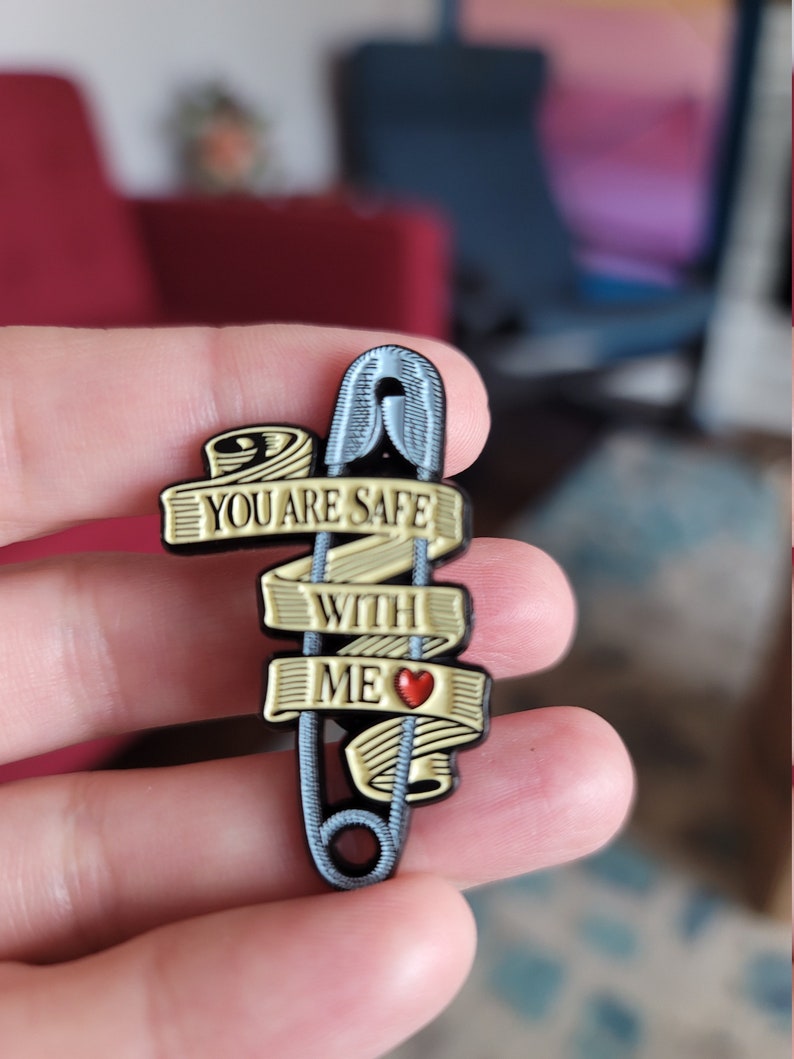 You Are Safe With Me Pin Safe Space Pin LGBTQ Ally Pin - Etsy