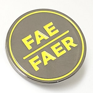 Fae Faer Enamel Neopronoun Pin | Gender Nonconforming Genderfae Neo ...