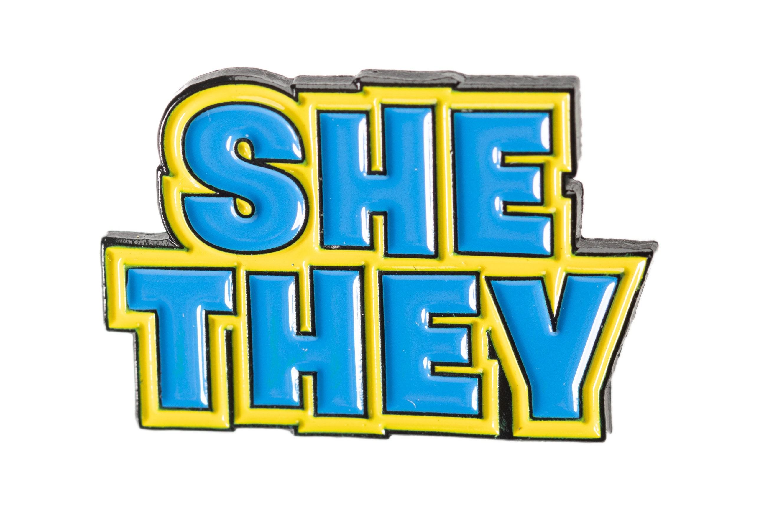 She They Pronoun Pin Femme Nonbinary Multi-gender Gender | Etsy