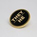 They He Pronoun Pin Silver or Gold 1-inch Round Hard Enamel Nonbinary ...