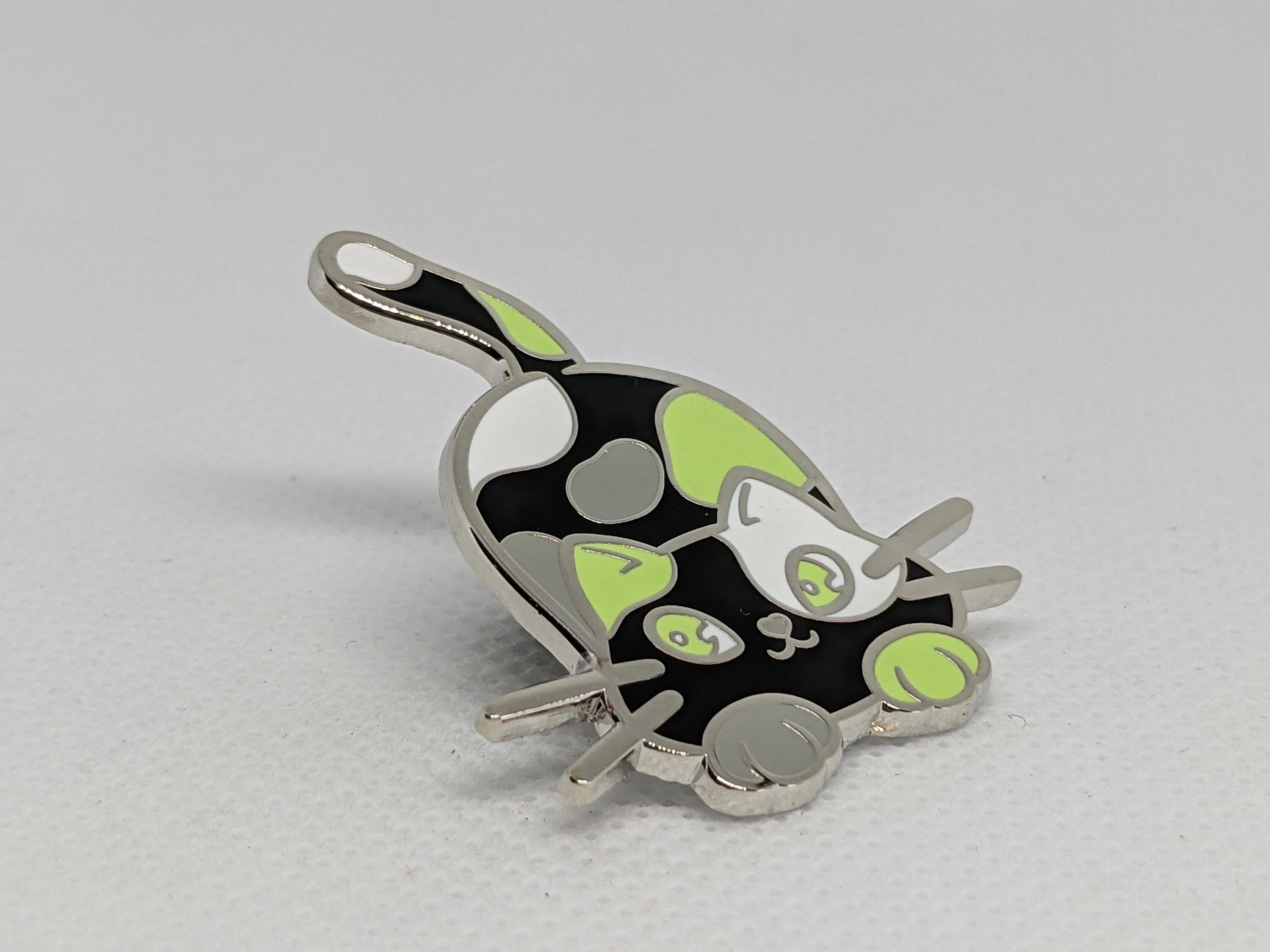 Agender Pin Purride Chibi Cat Hard Enamel Pin in Agender Pride - Etsy
