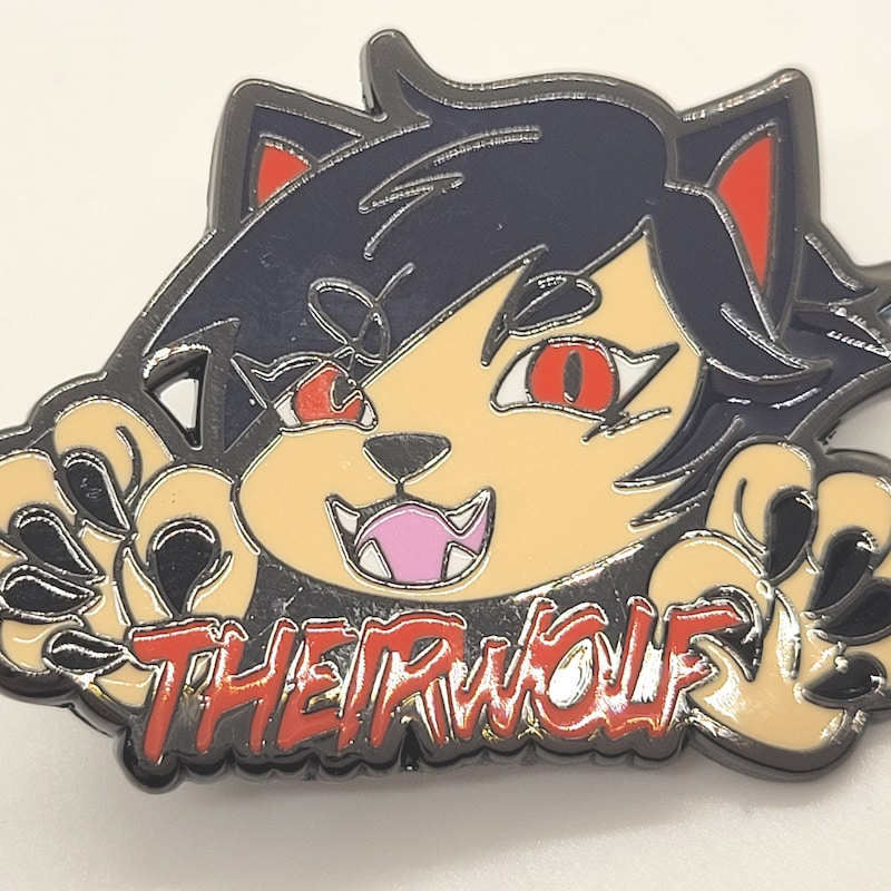 Werewolf Pin - Etsy