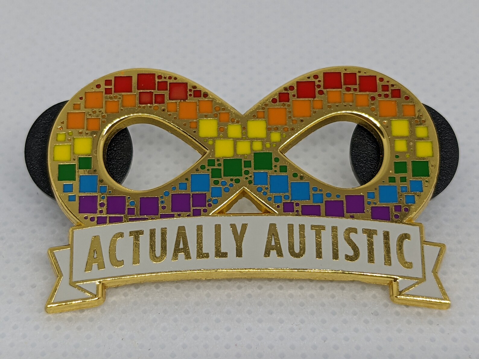 Actually Autistic Mosaic Tile Rainbow Autism Spectrum Infinity - Etsy