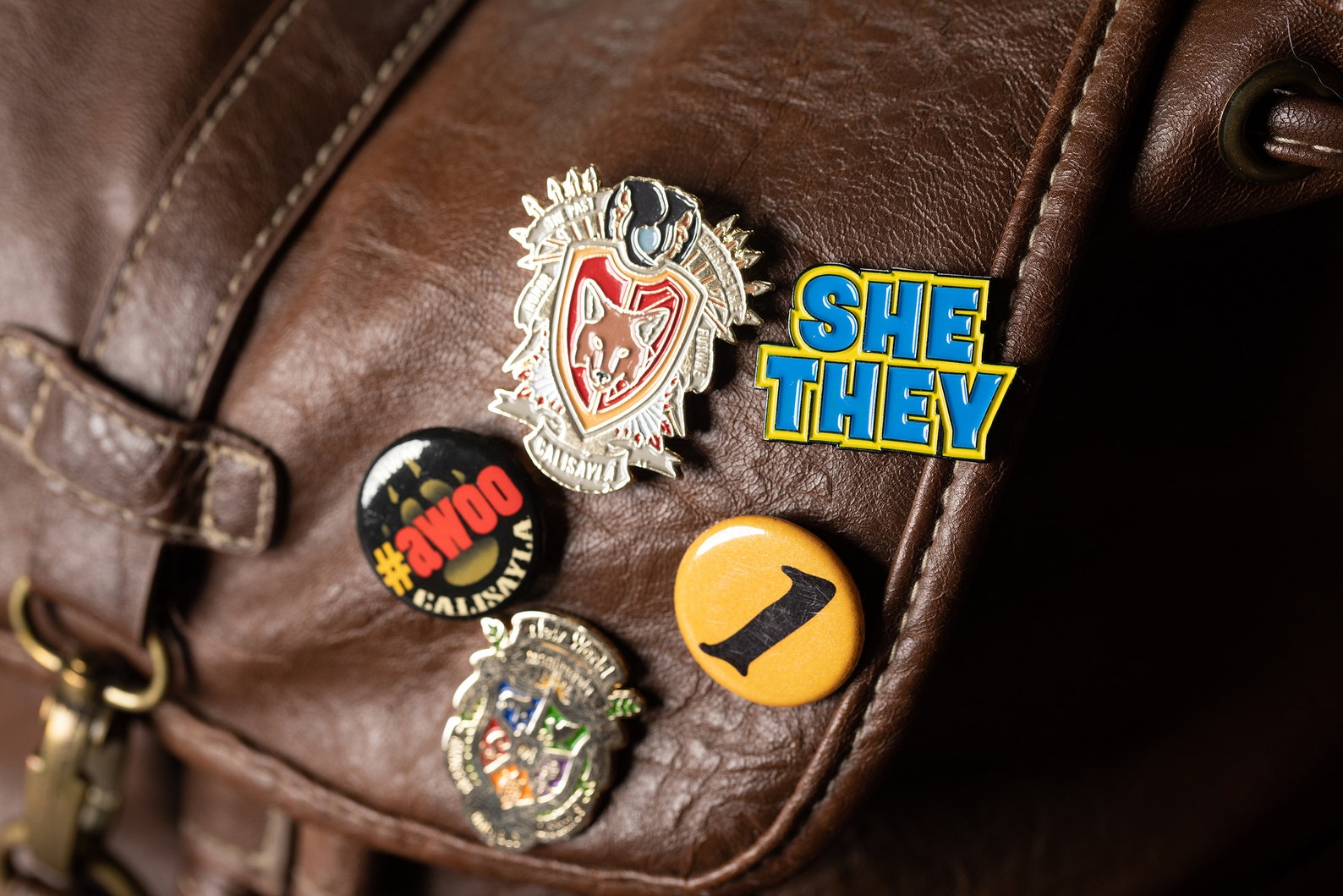 She They Pronoun Pin Femme Nonbinary Multi-gender Gender | Etsy