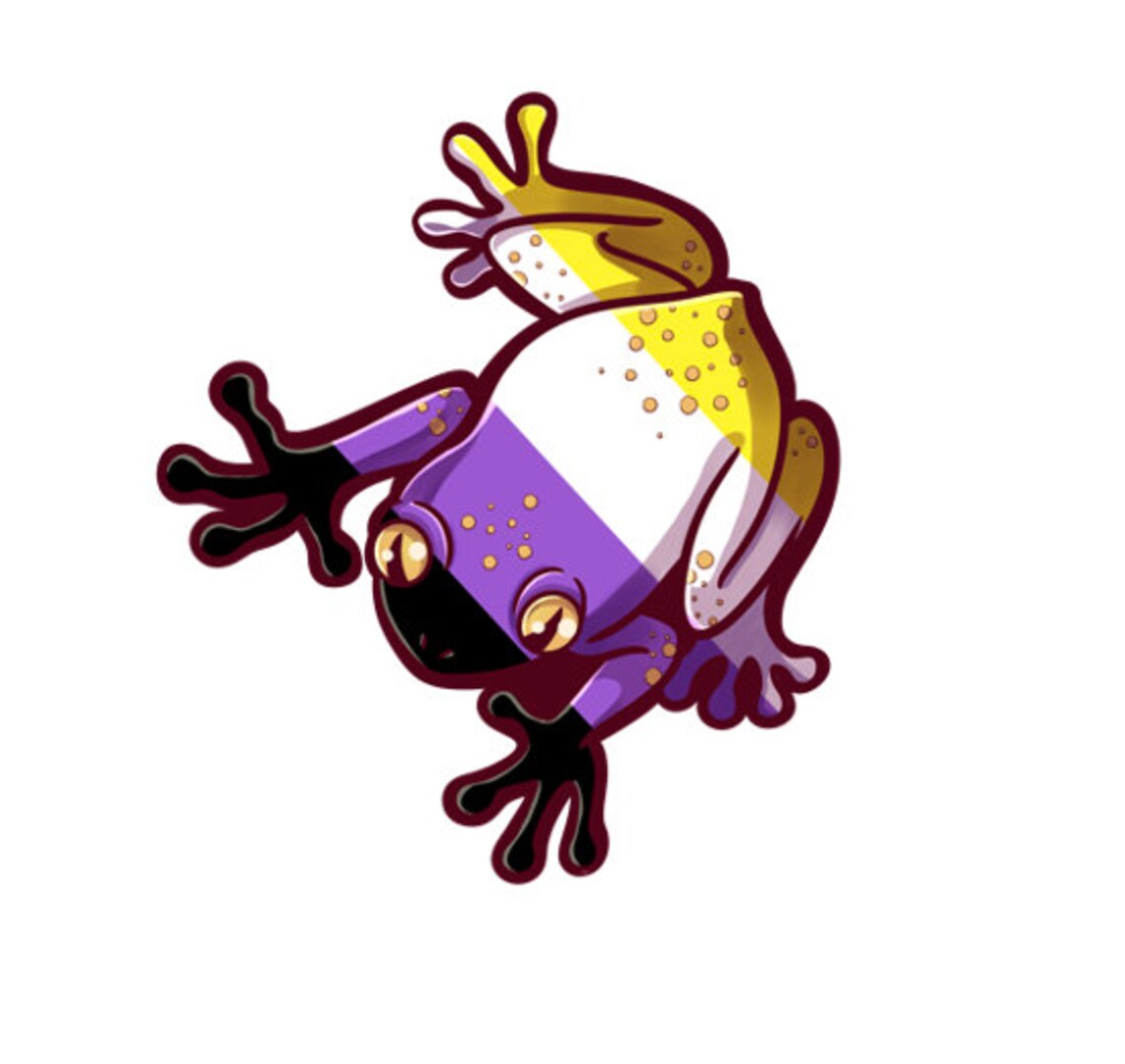 Frog Pride Stickers in Waterproof Die-cut Vinyl Choose - Etsy