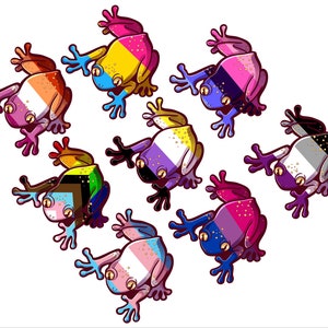 Frog Pride Stickers in Waterproof Die-cut Vinyl Choose - Etsy