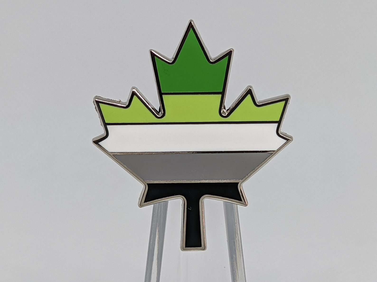 Asexual Aromantic Aro Ace Pride Canadian Maple Leaf Hard Enamel LGBTQ ...