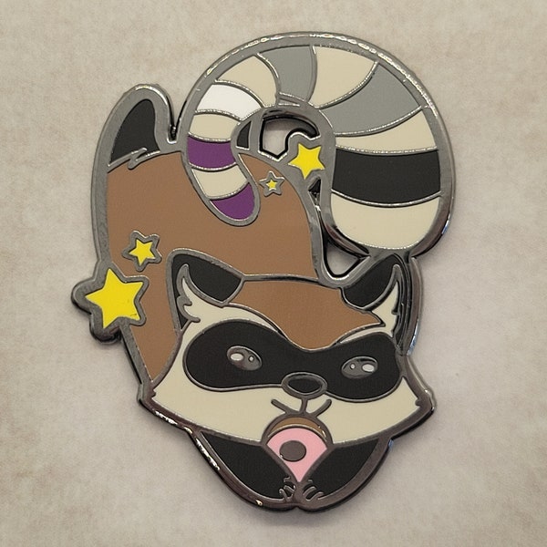 Raccoon Pin - Etsy