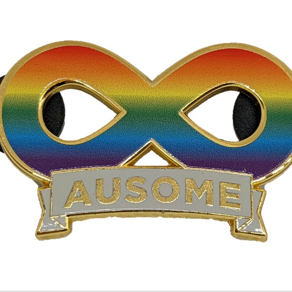 Autism Infinity Pin Gold - Etsy