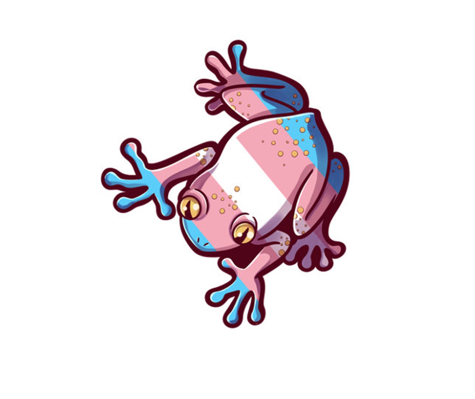 Frog Pride Stickers in Waterproof Die-cut Vinyl Choose - Etsy