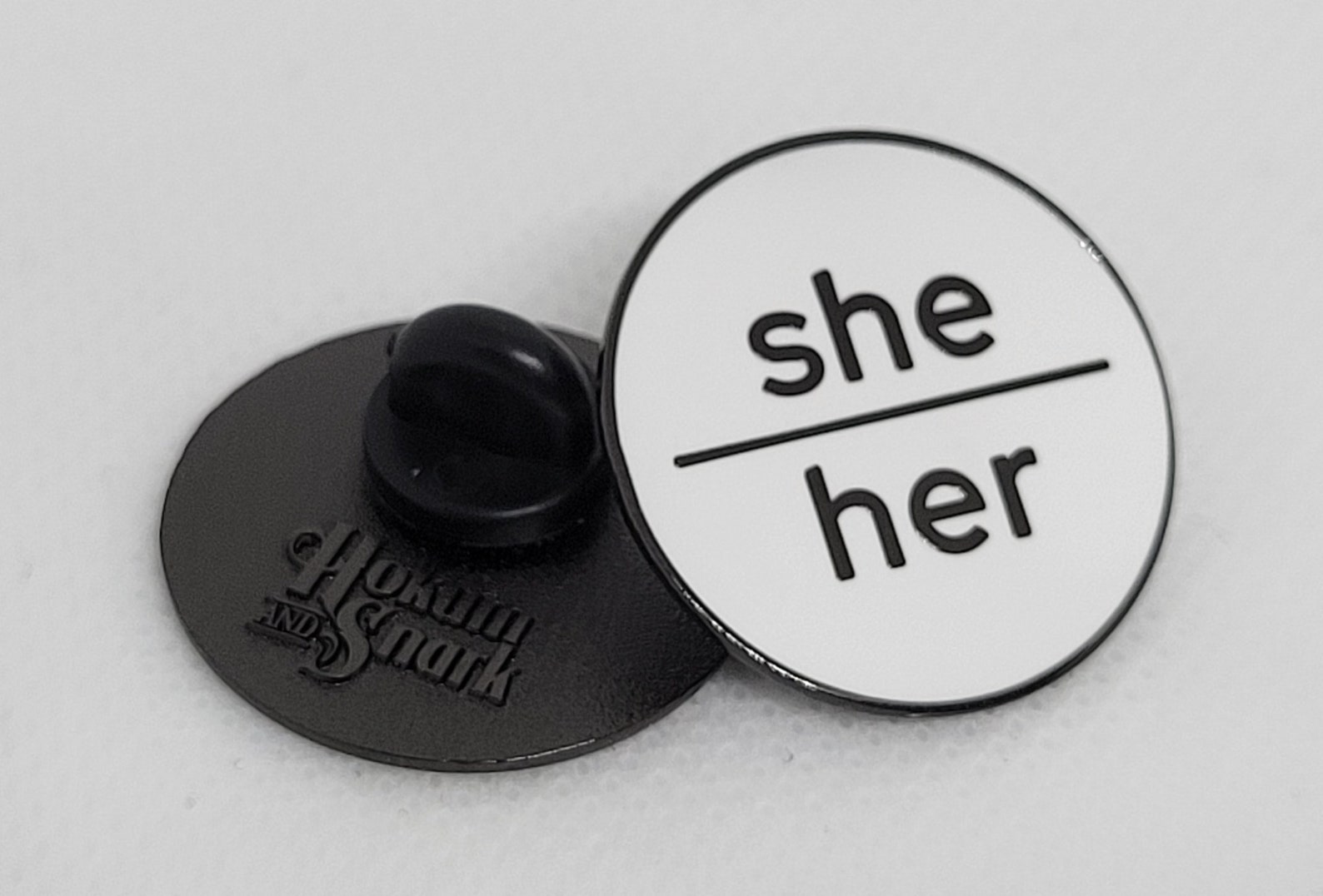 Modern Minimalist Pronoun Pin She Her Pin Choose - Etsy