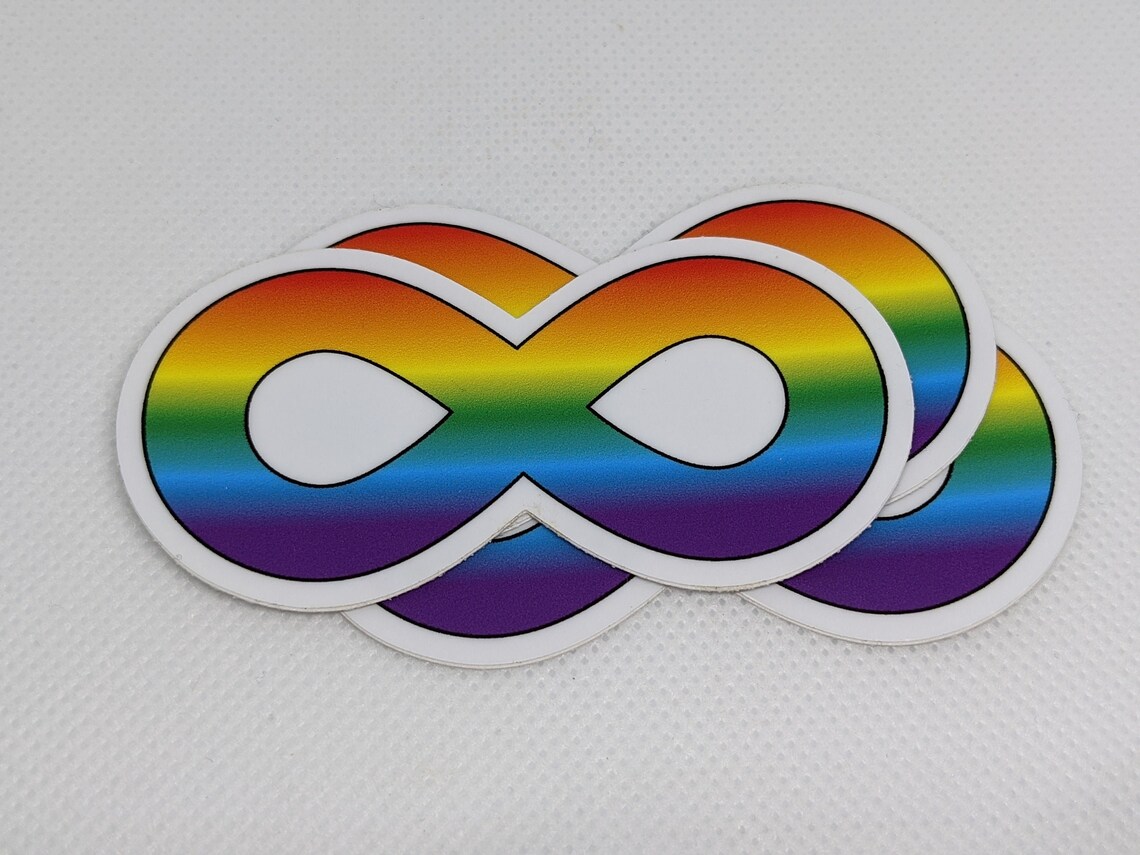 Autism Pride Spectrum Gradient Infinity Symbol 3 Vinyl | Etsy