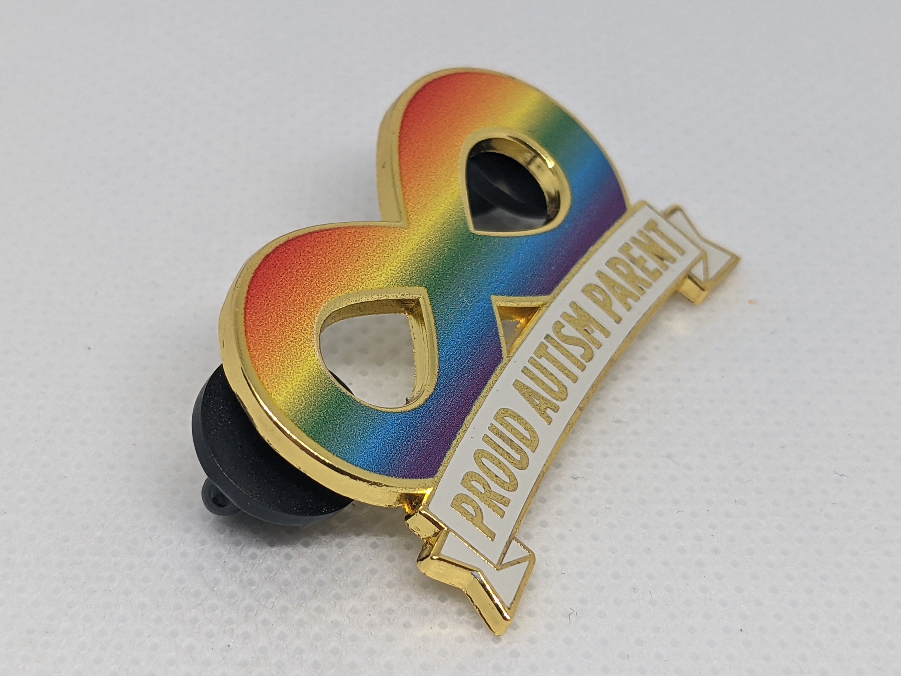Proud Autism Parent Spectrum Infinity Symbol Gold Hard Enamel - Etsy UK