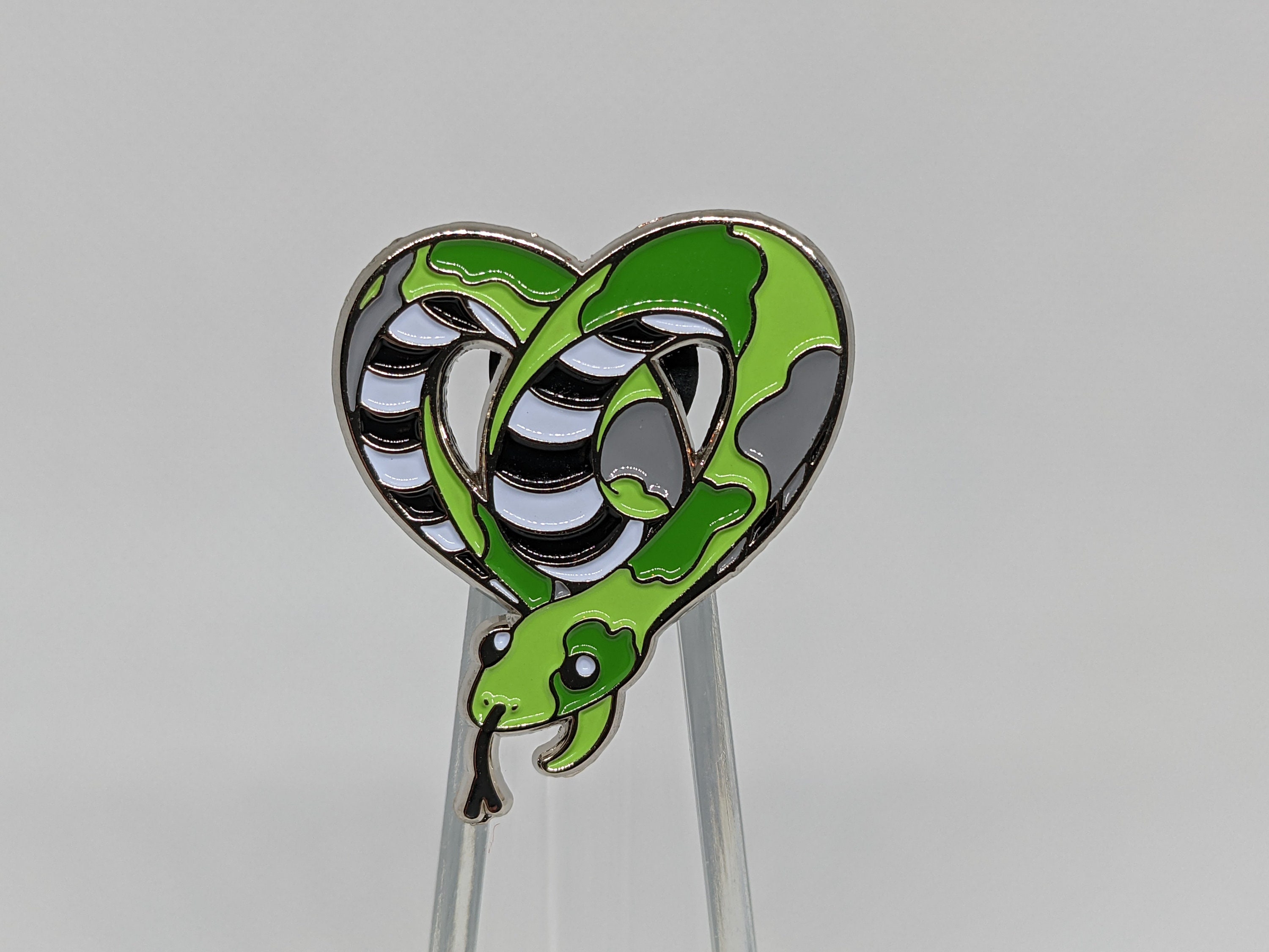 Aromantic Pride Noodle Cute Enamel Pin in Aro LGBT Pride Flag | Etsy