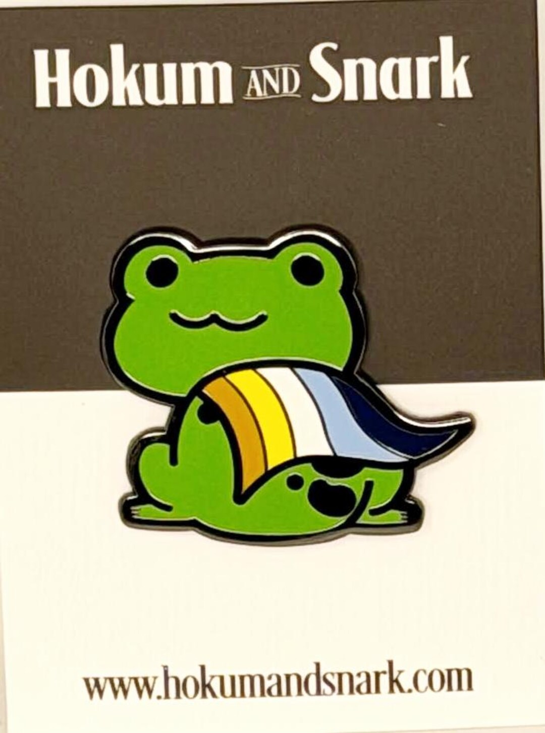 Aro-ace Frog Enamel Pin: Aroace Pride Flag Cape, Chibi Queer Frog - Etsy
