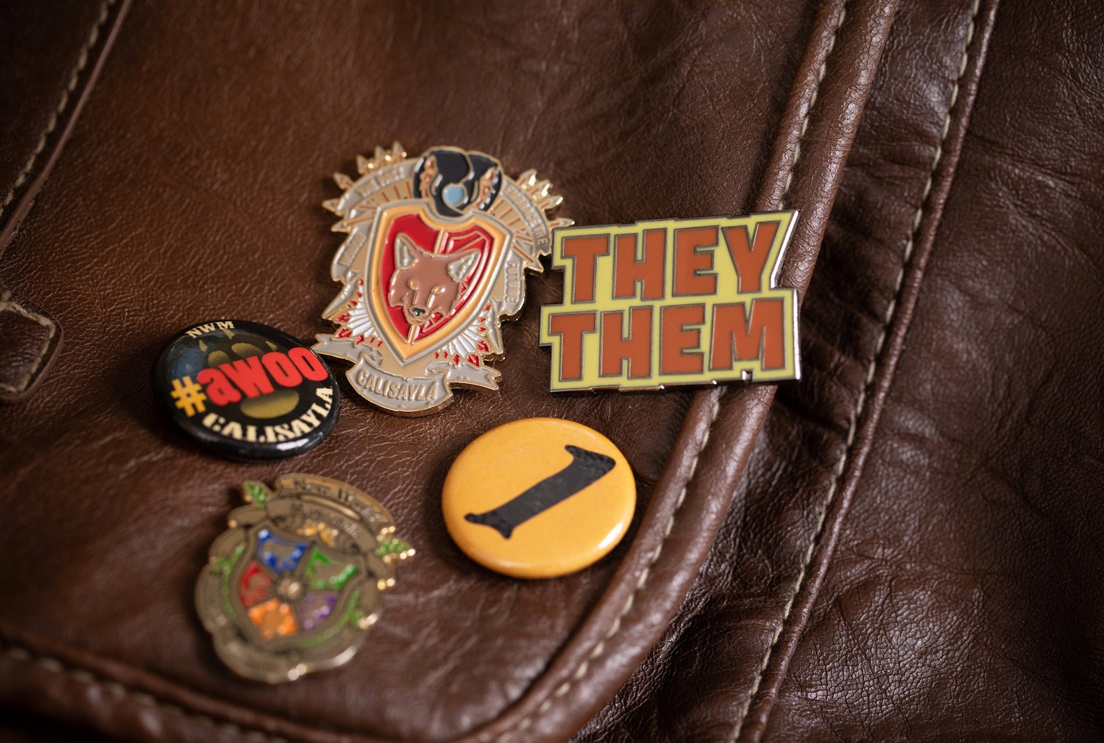 They Them Pronoun Pin Nonbinary Hard Enamel Pronoun Button | Etsy