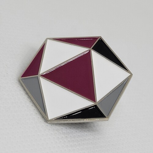 Gray Ace Demi Pride Noodle Enamel Pin in Demisexual Flag - Etsy