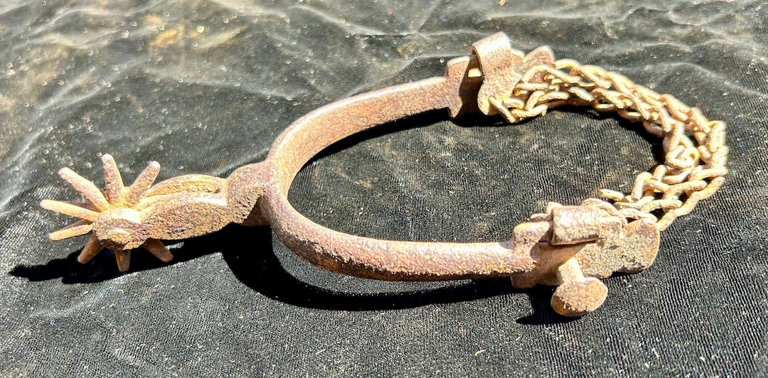 Antique Cast Iron Spur With Chains - Etsy